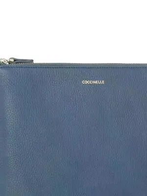 COCCINELLE Logo-print Leather Clutch Bag
