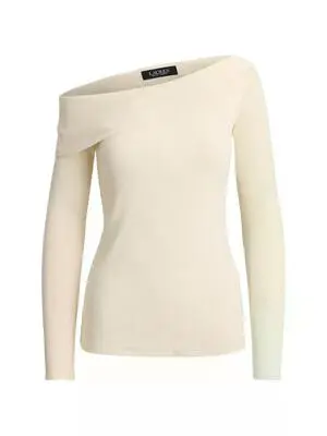 Ralph Lauren Off-shoulder Ribbed Sweater