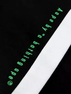 AAPE BY *A BATHING APE Stripe Moonface Cotton Sweatshirt