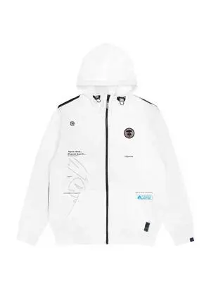 AAPE BY *A BATHING APE Graphic-print Zip Hoodie - Black