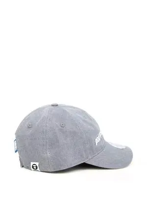 AAPE BY *A BATHING APE Moonface Embroidered Baseball Cap - Grey
