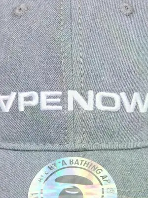 AAPE BY *A BATHING APE Moonface Embroidered Baseball Cap - Grey