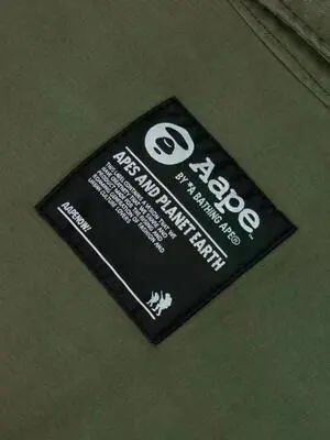AAPE BY *A BATHING APE Moonface Embroidered Shirt - Green
