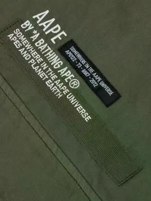 AAPE BY *A BATHING APE Moonface Embroidered Shirt - Green