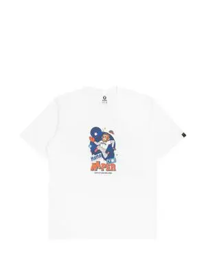 AAPE BY *A BATHING APE X Rob Flowers Moonface T-shirt - Black