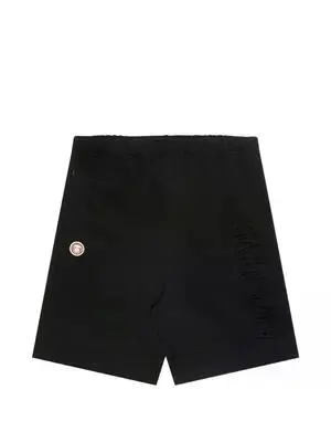 AAPE BY *A BATHING APE Moonface Patch Sweat Shorts - Black