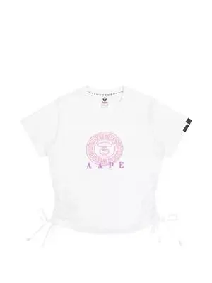 AAPE BY *A BATHING APE Drawstring T-shirt - White