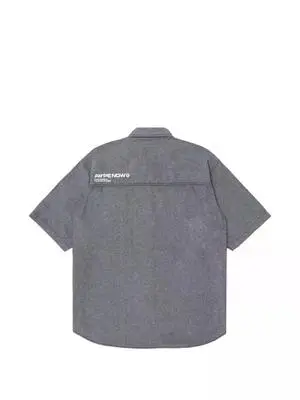 AAPE BY *A BATHING APE Moonface Embroidered Short-sleeve Shirt