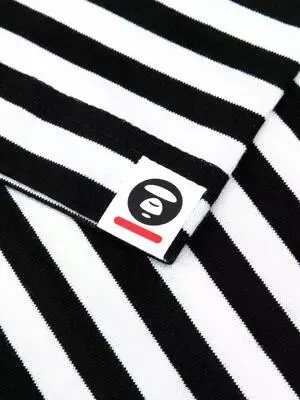 AAPE BY *A BATHING APE Moonface Striped T-shirt