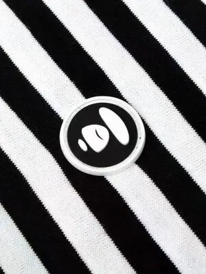 AAPE BY *A BATHING APE Moonface Striped T-shirt