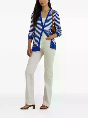 Ralph Lauren Striped Ribbed-knit Cardigan