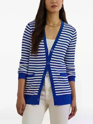 Ralph Lauren Striped Ribbed-knit Cardigan