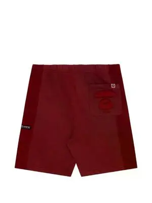 AAPE BY *A BATHING APE Moonface Embroidered Sweat Shorts - Grey