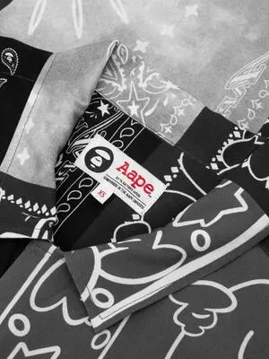 AAPE BY *A BATHING APE Moonface Bandana-print Shirt