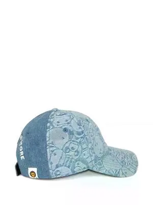 A BATHING APE Embroidered-logo Cap - Blue