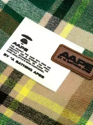 AAPE BY *A BATHING APE Moonface Plaid Zip Jacket