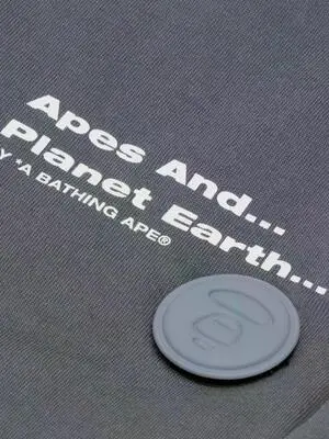 AAPE BY *A BATHING APE Moonface Patch Cargo Trousers - Grey