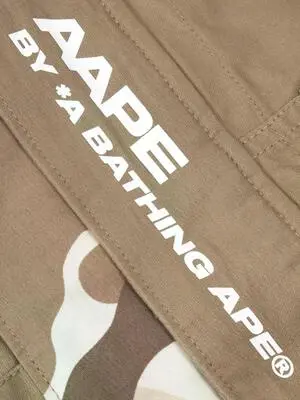 AAPE BY *A BATHING APE Moonface Camo-print Cargo Shorts
