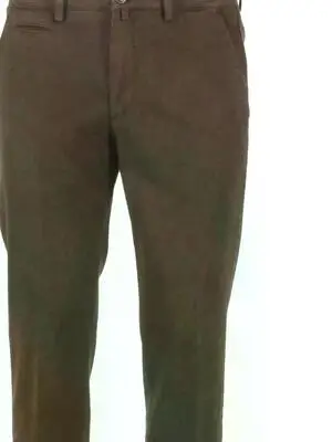 BRIGLIA 1949 Belt-loops Chino Trousers - Brown