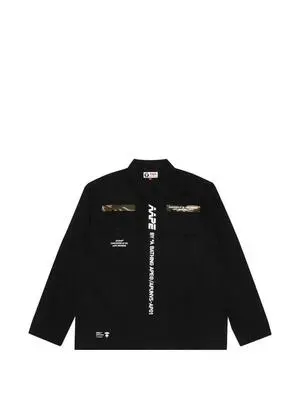 AAPE BY *A BATHING APE Logo-print Panelled Shirt