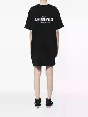 AAPE BY *A BATHING APE Moonface Logo-patch T-shirt Dress