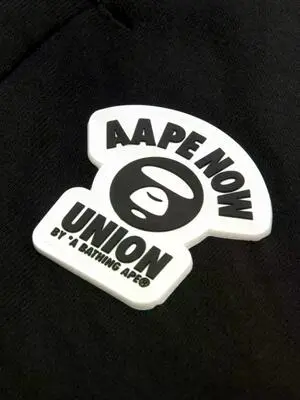 AAPE BY *A BATHING APE Aapenow Logo-print Sweat Shorts - Black