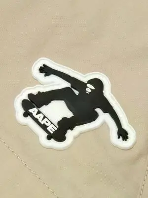AAPE BY *A BATHING APE Moonface Logo Cargo Shorts - Neutrals