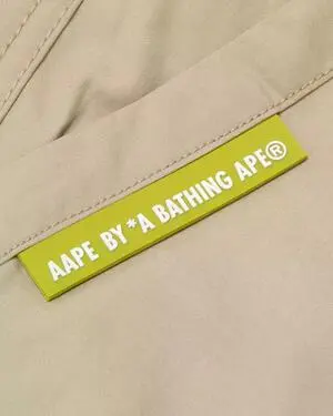 AAPE BY *A BATHING APE Moonface Logo Cargo Shorts - Neutrals