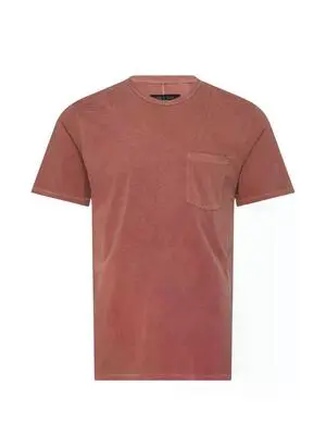 Rag & Bone Garment-dyed Pocket T-shirt - Red