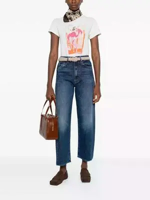 MOTHER Half-pipe Ankle Jeans - Blue