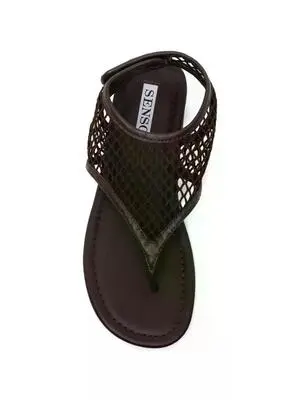 Senso Nika Mesh-panel Sandals - Brown
