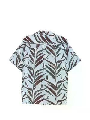Altea Leaf-print Short-sleeve Shirt