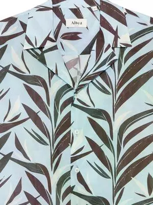 Altea Leaf-print Short-sleeve Shirt