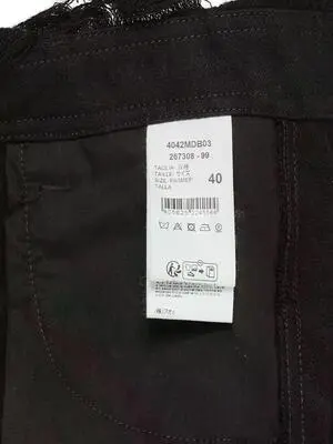 MSGM Fringe-trimmed Denim Shorts