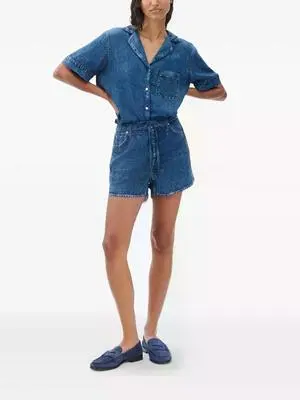 Rag & Bone Miramar Drawstring-fastening Shorts - Blue