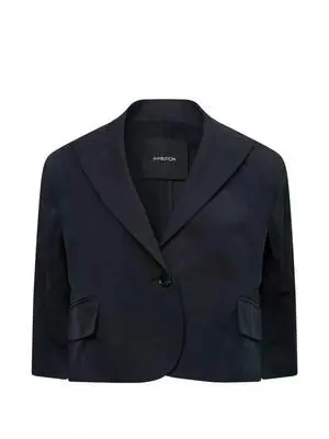 PUSHBUTTON Flap-pocket Cropped Blazer