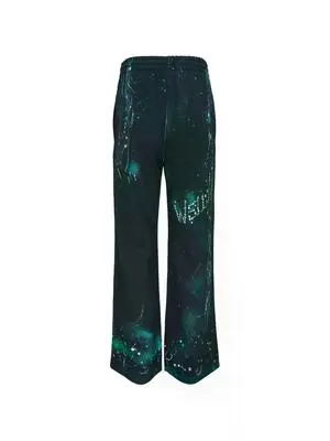 We11Done Trompe-l'oeil Printed Track Pants - Black
