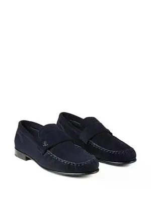 JIMMY CHOO Ellis Suede Loafers - Blue