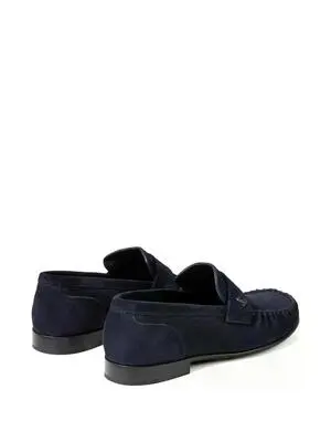 JIMMY CHOO Ellis Suede Loafers - Blue