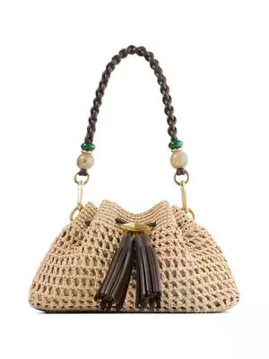JIMMY CHOO Cinch Tote Bag With Tassel Detail