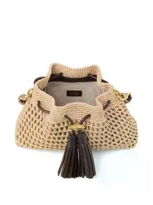 JIMMY CHOO Cinch Tote Bag With Tassel Detail