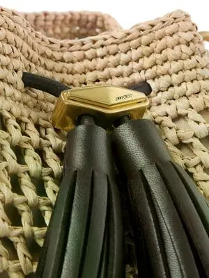 JIMMY CHOO Cinch Tote Bag With Tassel Detail