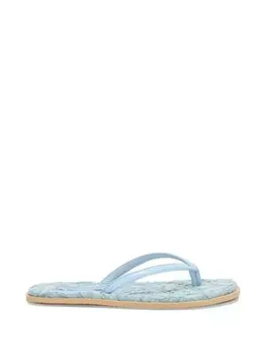 Ermanno Scervino Lace-embellished Sandals - Blue