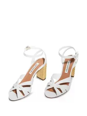 AQUAZZURA Copacabana Heeled Sandals - White