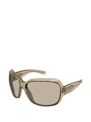 Gucci Logo-print Square-frame Sunglasses