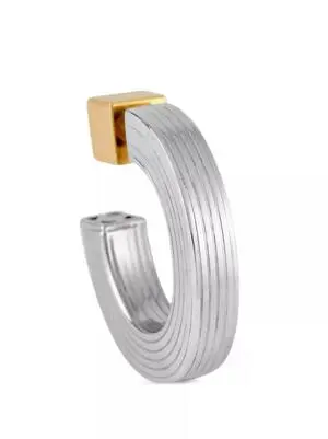 IVI Slim Signore Hoop Earrings - Silver