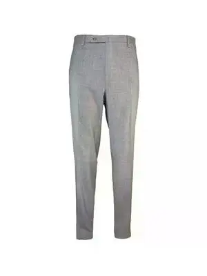 Incotex Straight-leg Tropical Wool Trousers - Grey