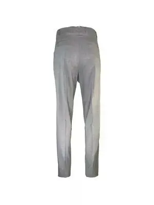Incotex Straight-leg Tropical Wool Trousers - Grey