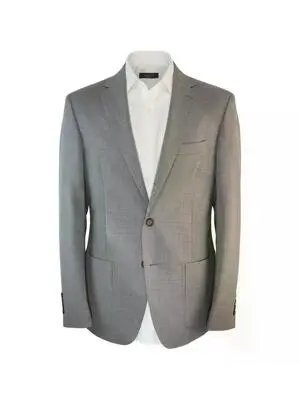 Eleventy Single-breasted Notched-lapel Jacket - Grey