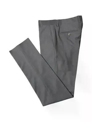 Luciano Barbera Flat-front Wool Trousers